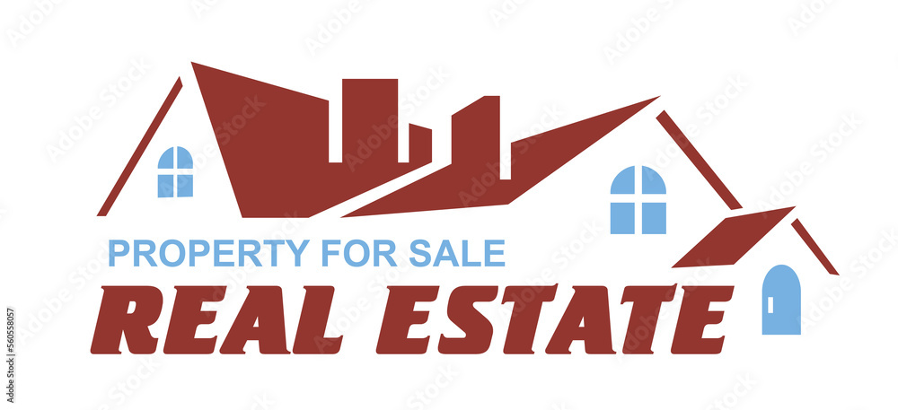 Design logos real estate. Logo on white background. Vector design ...