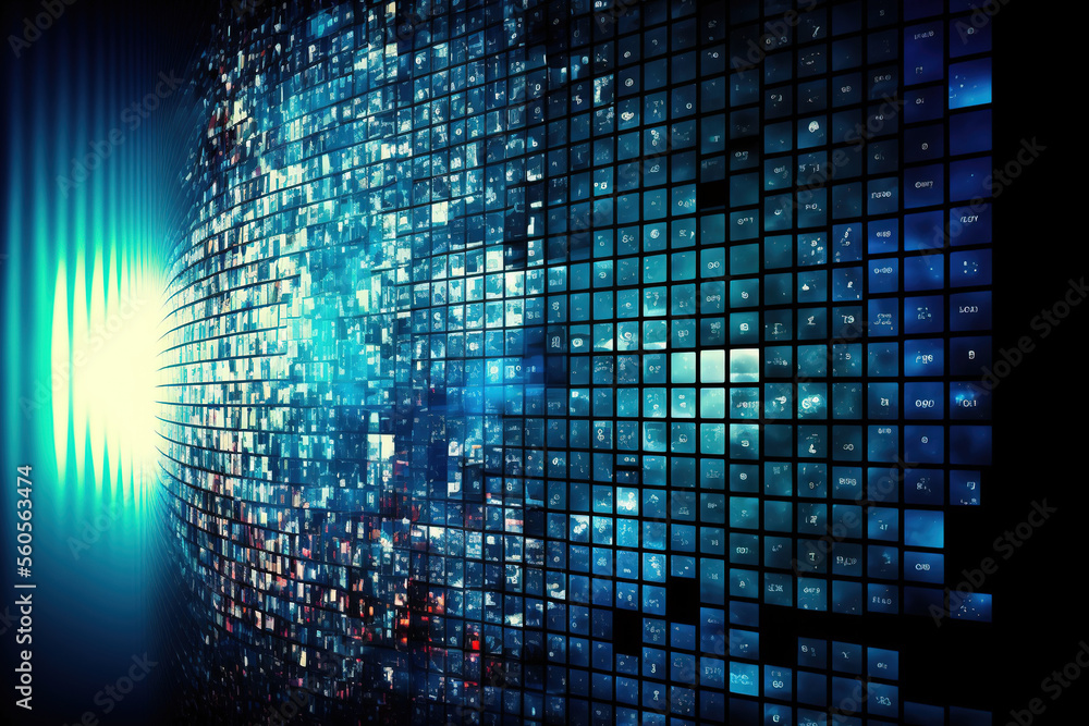 display of movies on a cinema screen. Background for computer graphic ...