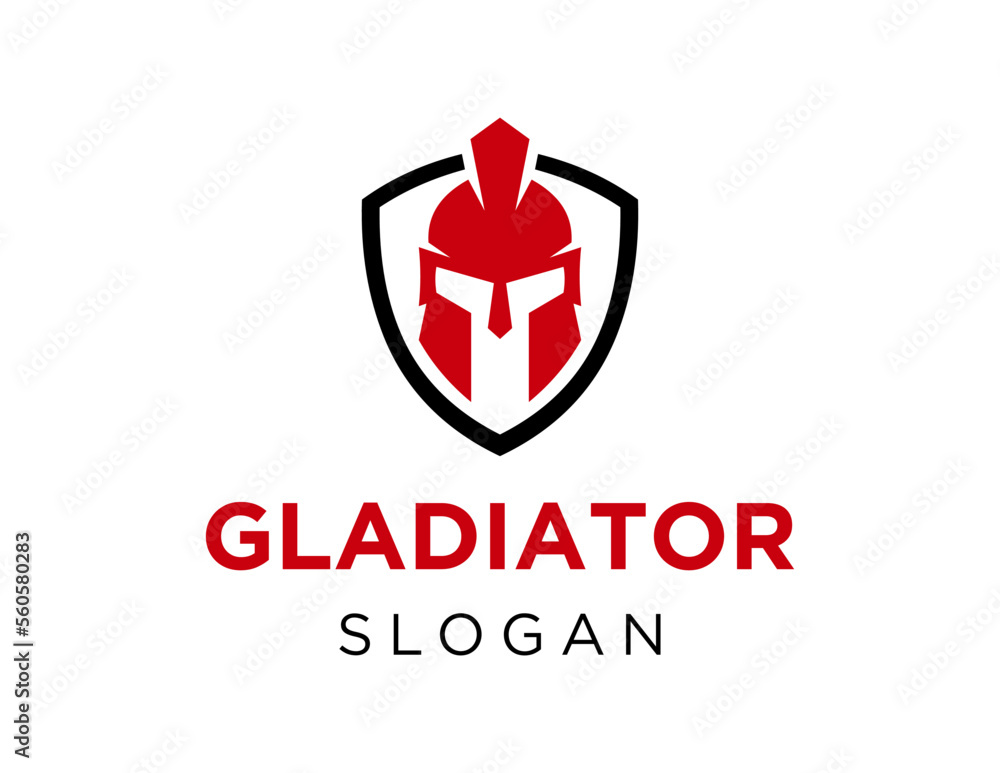 Logo design about Gladiator on white background. created using the ...
