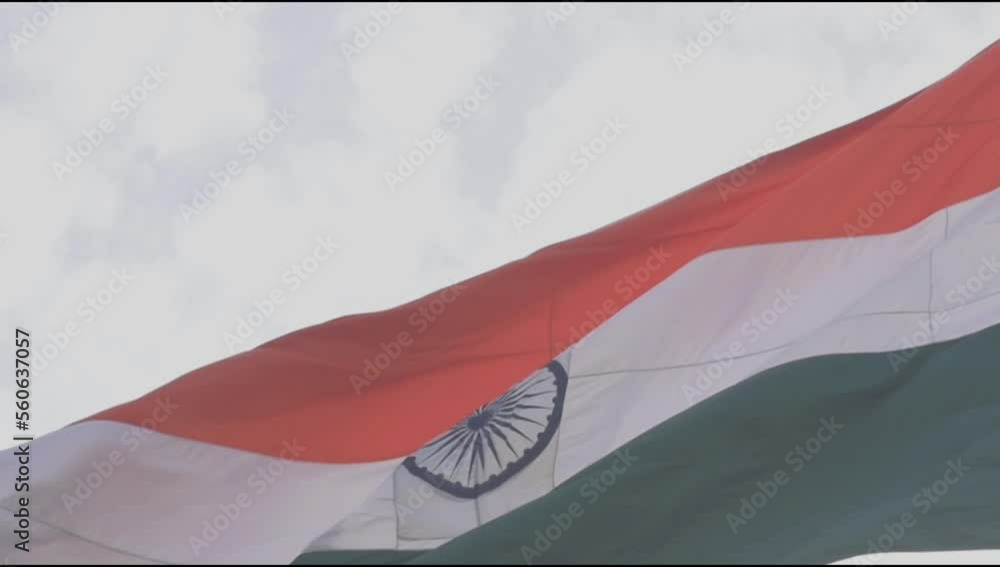 Time-lapse of India flag flying high at Connaught Place with pride in ...