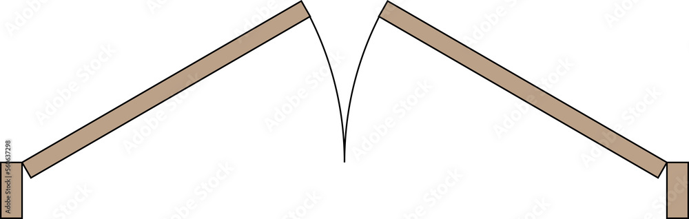 Door for floor plan top view. Colored Architectural PNG element. Icon ...