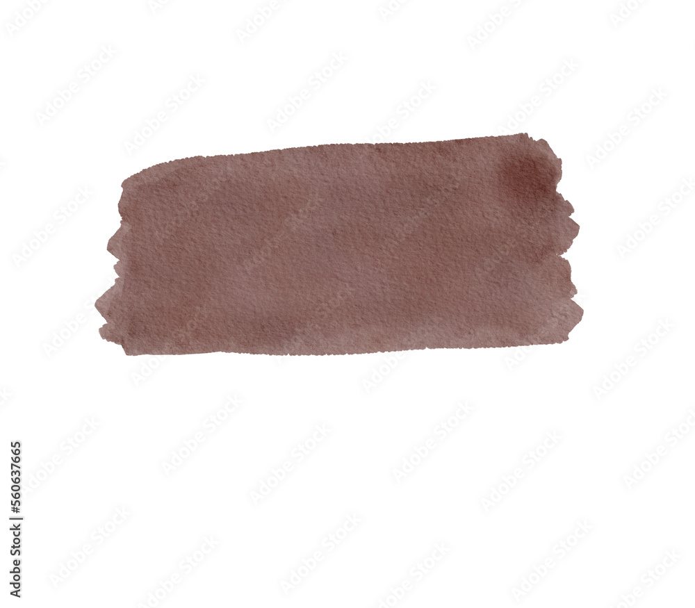 dark chocolate brown rectangle paint brush stroke watercolor splash ...