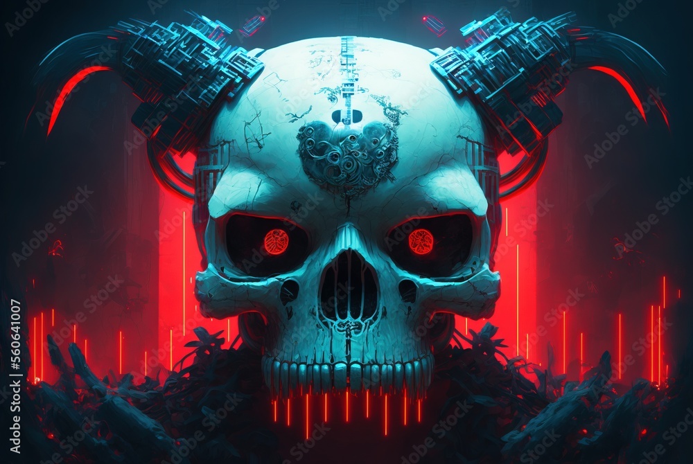 Horrific cyberpunk panda bear monstrosity, lethal undead android ...