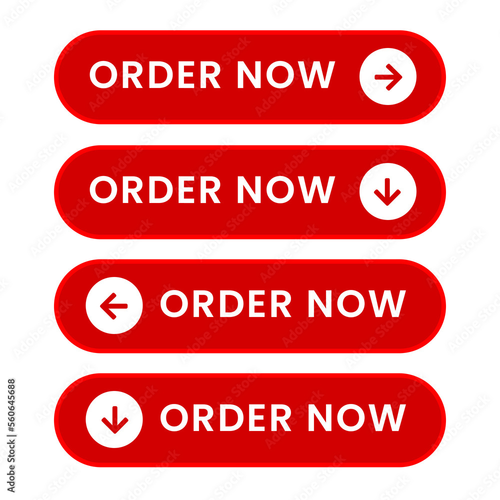 order now button with arrow icon set design button for banner design ...