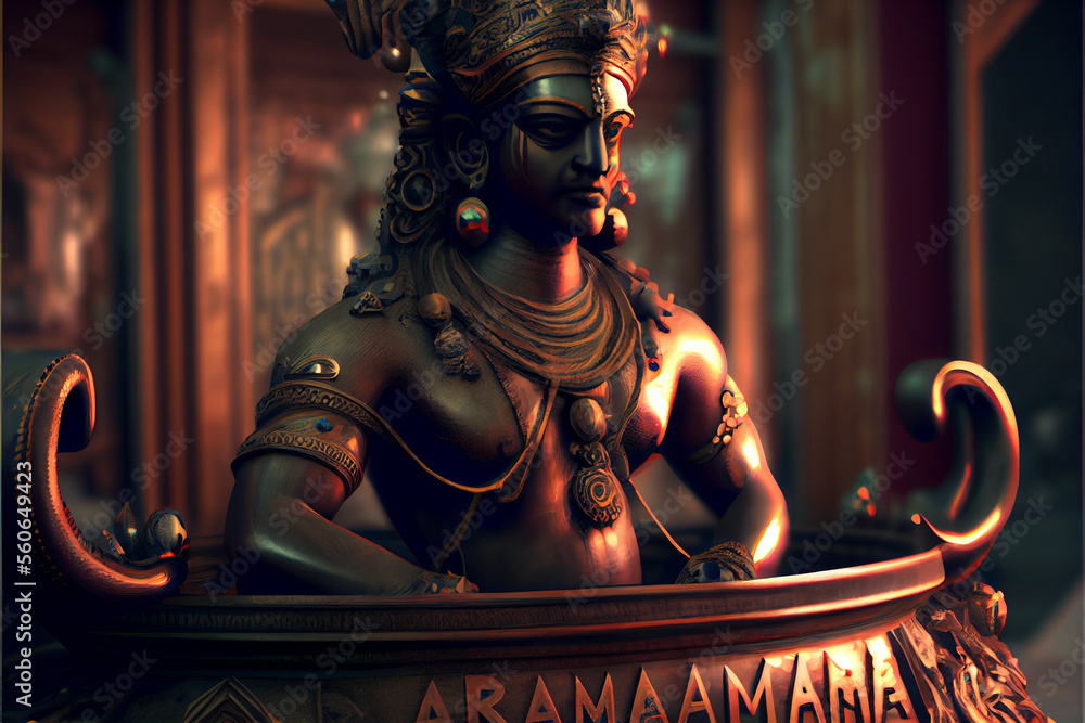 RamNavami day ai generated art Stock Illustration | Adobe Stock