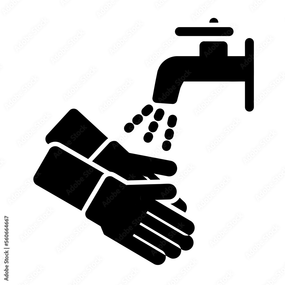 washing hands icon Stock Vector | Adobe Stock