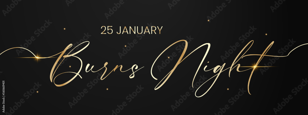 Burns night supper card. Thistle on tartan background. Burns Night ...