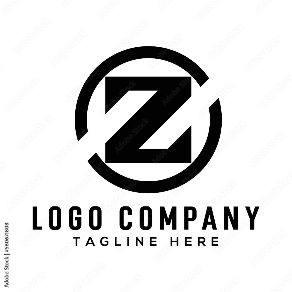 Letter circle z logo. Stock Vector | Adobe Stock