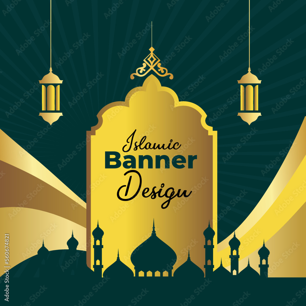 Arabic Islamic Elegant White and Golden Luxury Ornamental Background ...