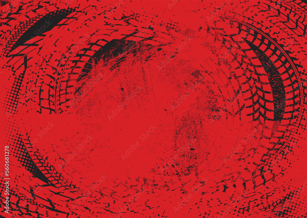 Vector Print Textured Tire Track duo toe background. Design Element ...