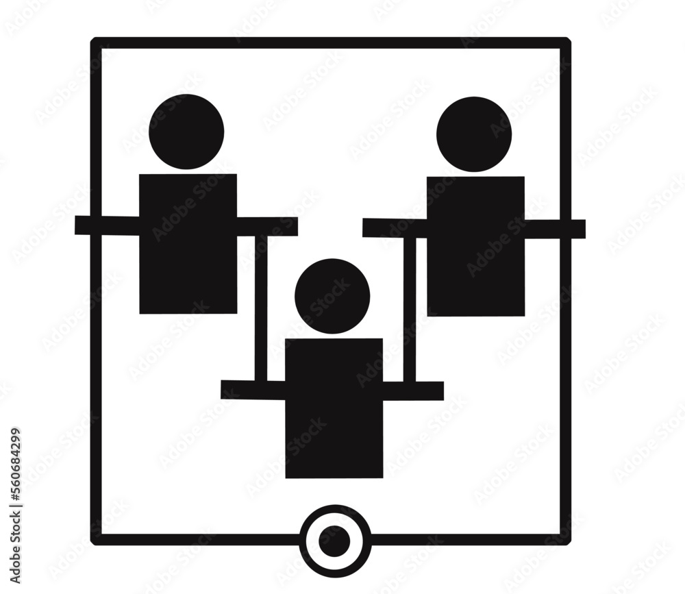 Vecteur Stock Foosball icon vector isolated on white background, logo ...