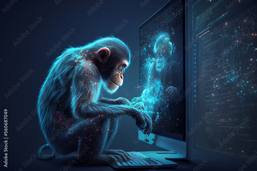 Monkey surfing the internet network with big data and artificial ...