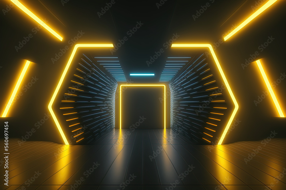 Neon Yellow Abstract Backgrounds
