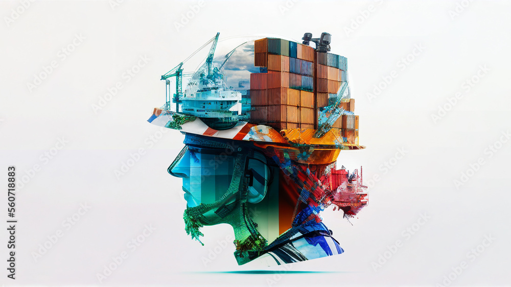 Future of Container ship loading and unloading, Cargo construction ...