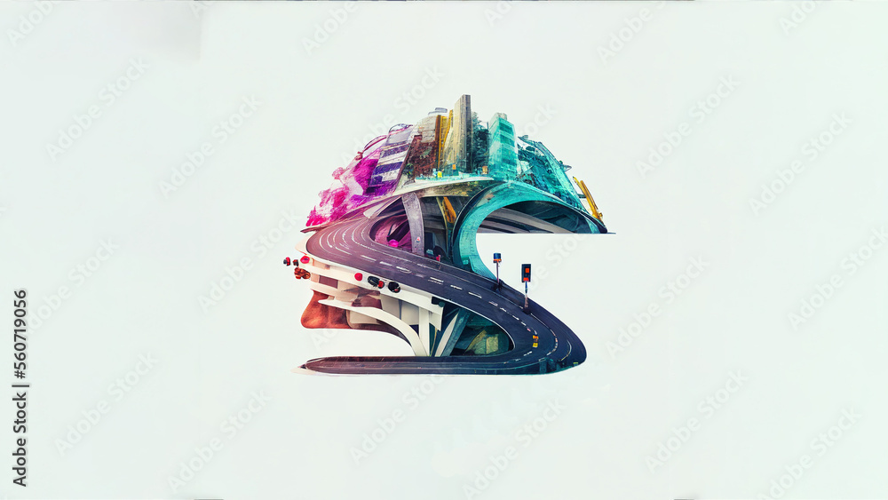 Civil engineering design. Generative AI. Stock Illustration | Adobe Stock