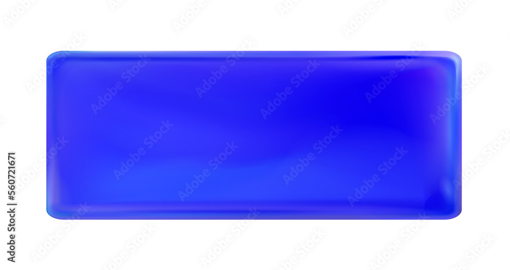 Blue rectangular painted plate isolated. Label, template. Png. Stock ...