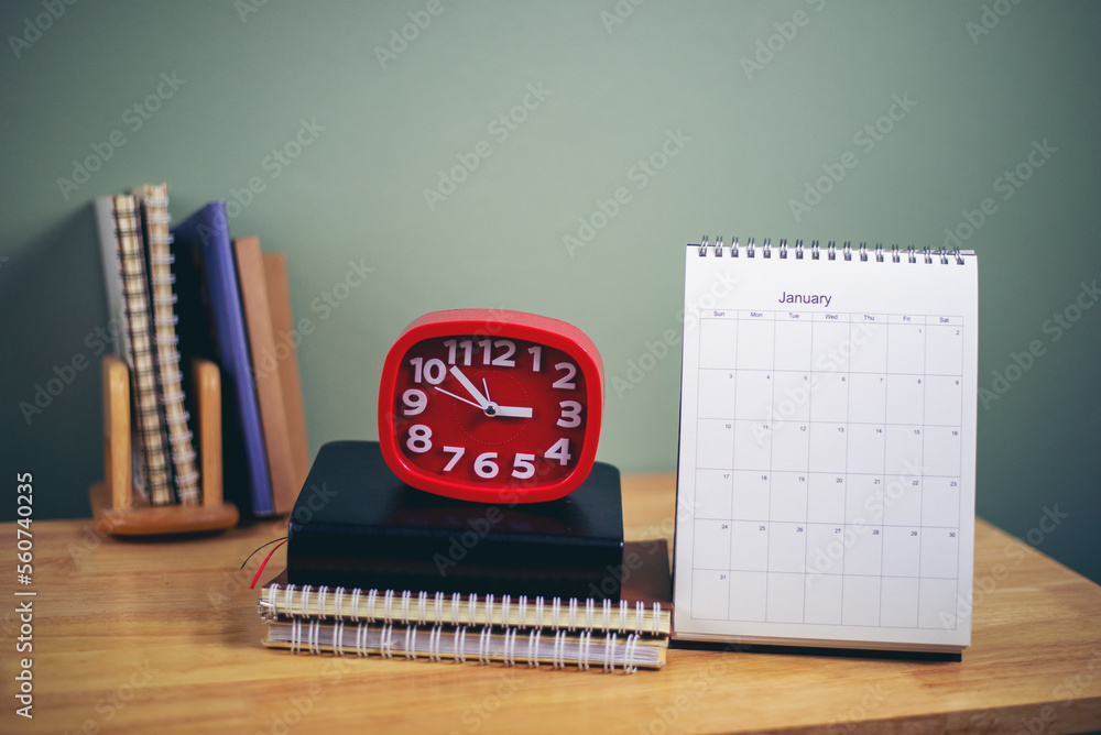 2023 Calendar desk place on table. Desktop Calender for Planner to plan ...