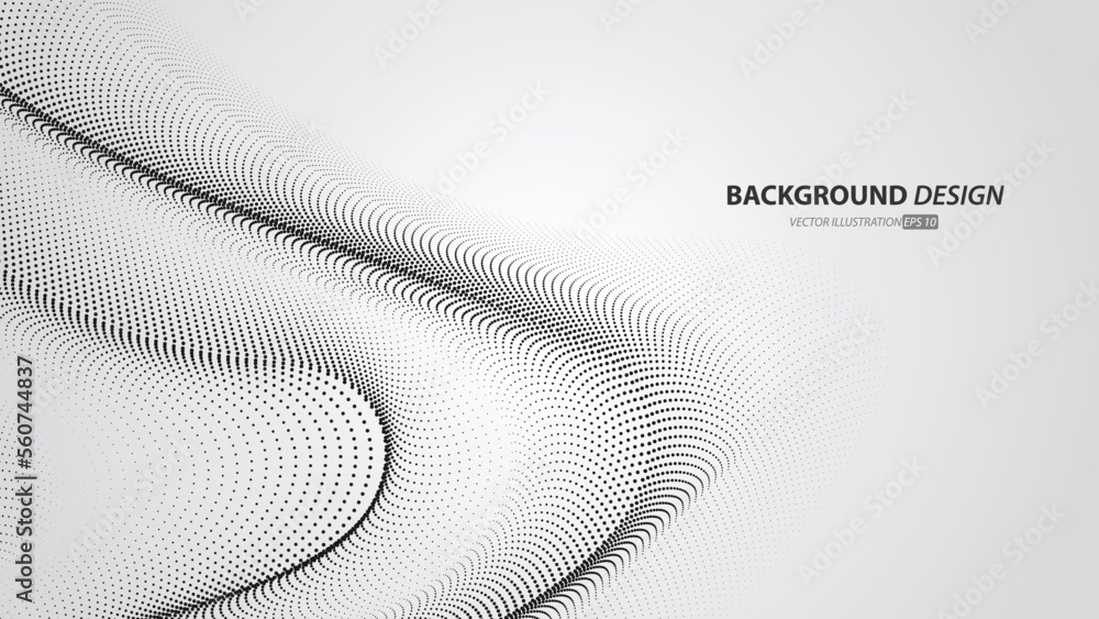 Abstract white and grey gradient color background. with flowing ...