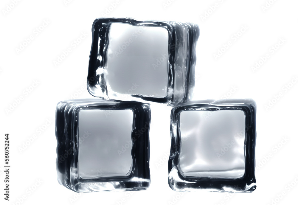 Ice cube overlay transparent background PNG easy to use Stock ...