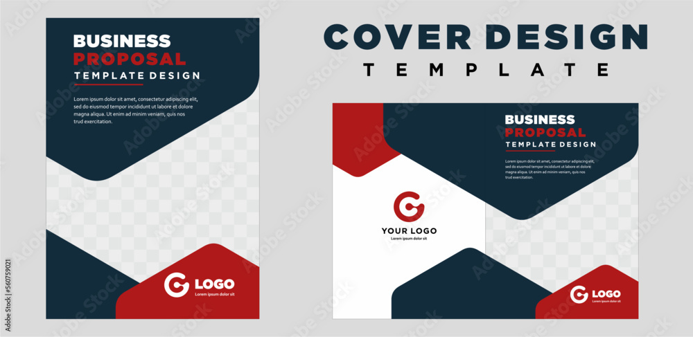company profile cover template layout design or brochure cover template ...