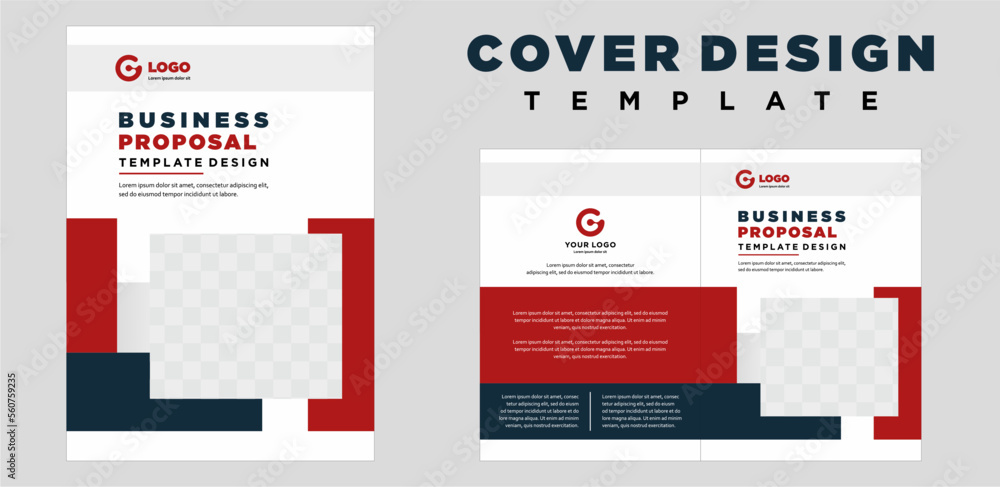 company profile cover template layout design or brochure cover template ...
