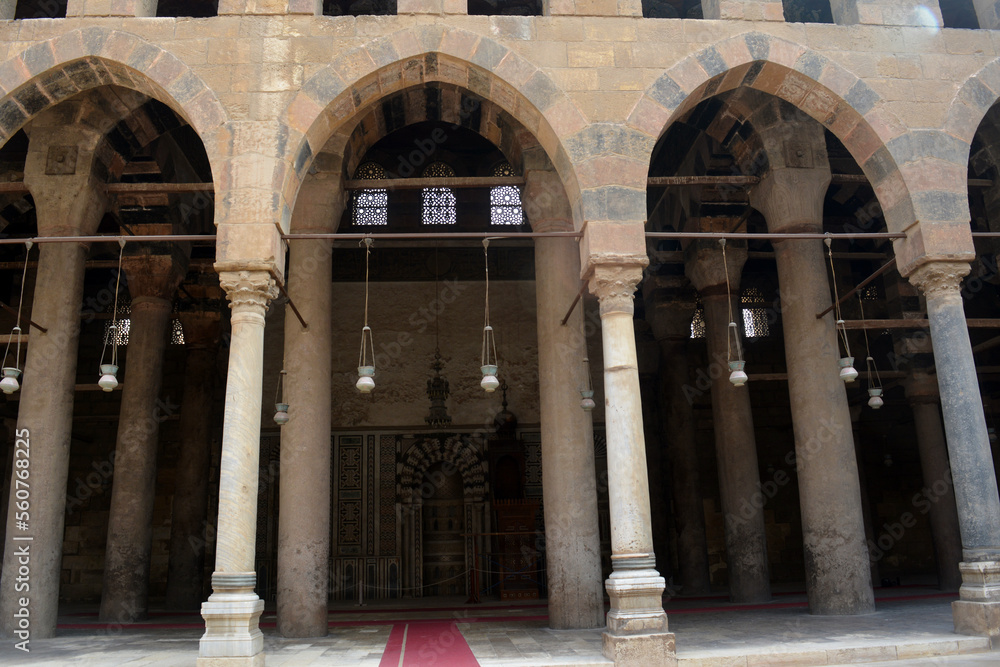 The Sultan Al-Nasir Muhammad ibn Qalawun Mosque, an early 14th-century ...