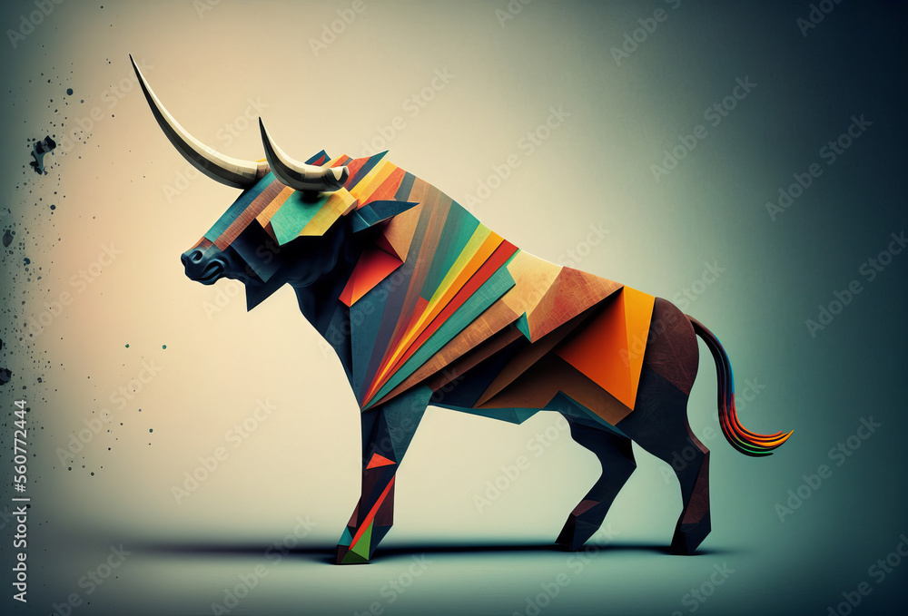 Stock market bull market trading concept. Generative ai Stock ...