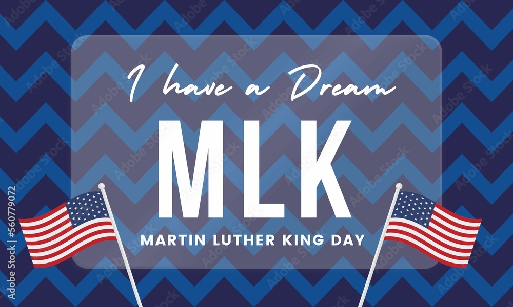 Martin Luther king jr. day with text i have a dream. MLK Banner design ...