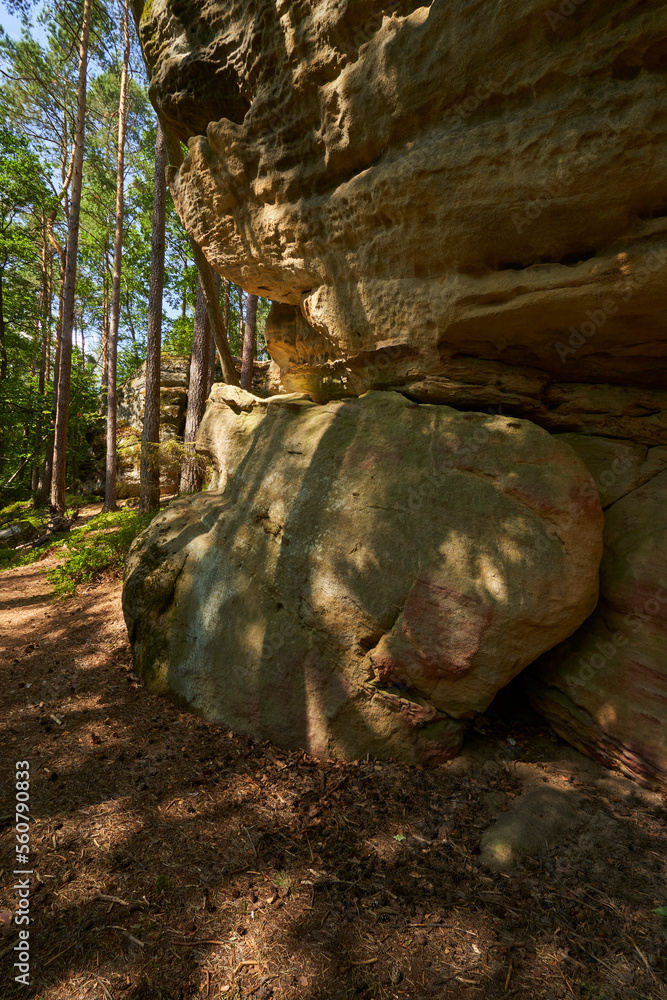 Die Geißstein Felsen bei Altenstein, Naturpark Haßberge, Unterfranken ...