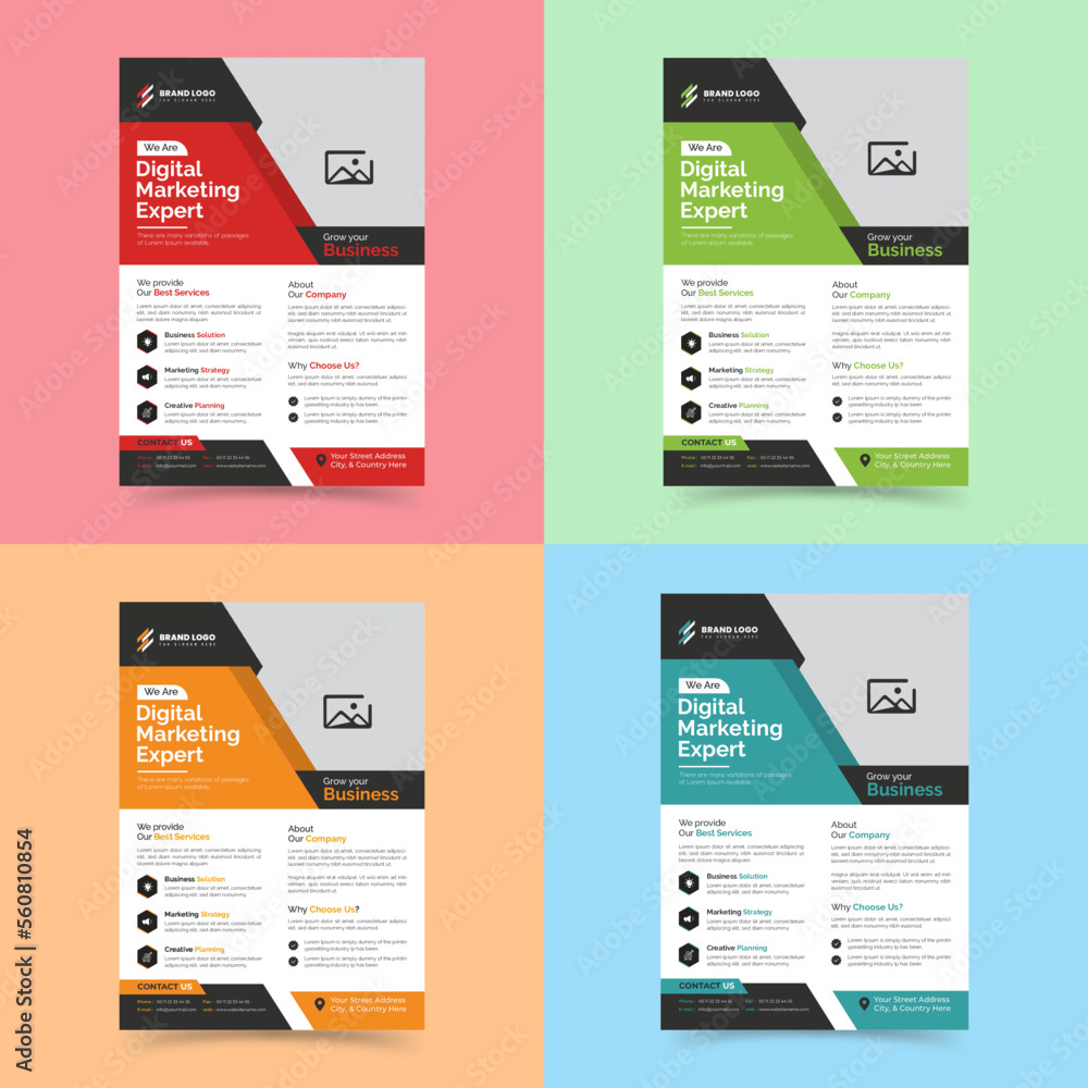 modern Corporate Flyer design template Corporate modern vector business ...