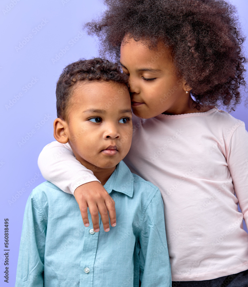 Two Little Kids In Love