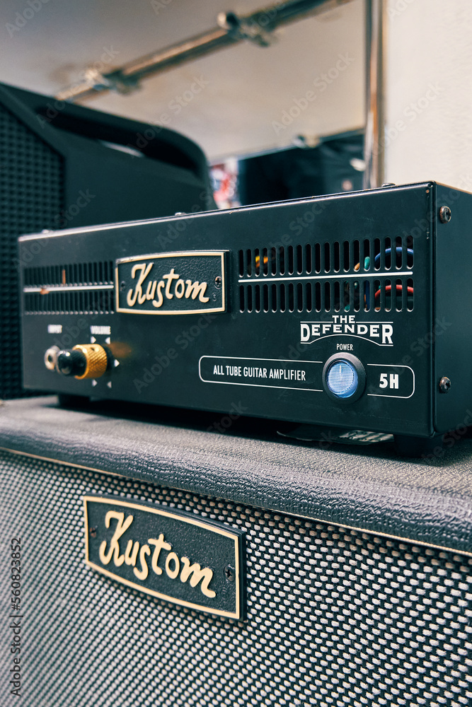 Ryazan, Russia - October 9, 2022: Kustom Tube Guitar Amplifier. Kustom ...
