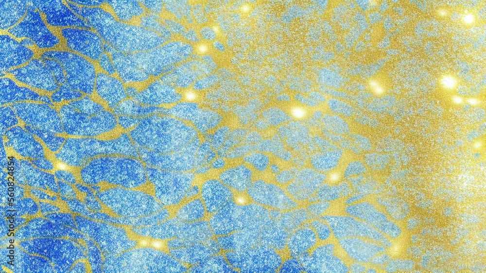 Surface background design with golden and blue glitter. Creative luxury ...