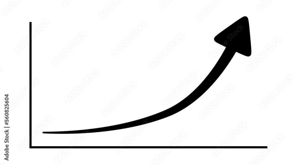 Exponential growth and Business profit increase, stock market massive ...