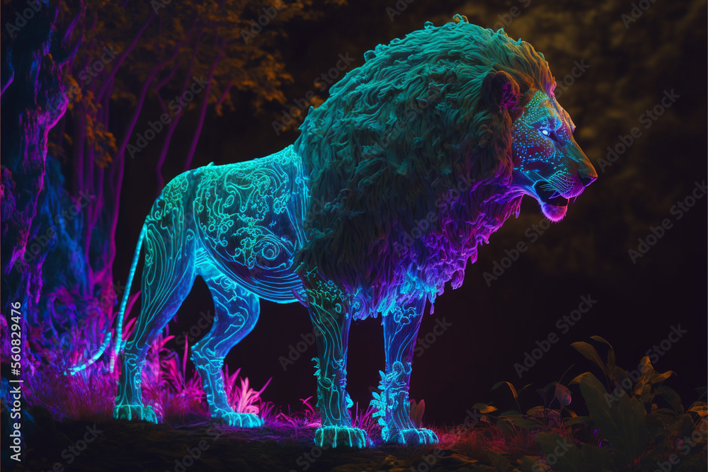 Glowing Lion