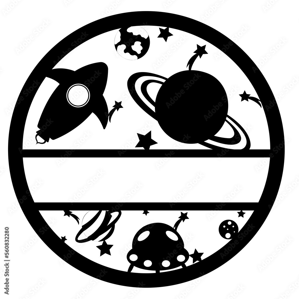 space galaxy astronaut name sign door hanger welcome sign svg png dxf ...