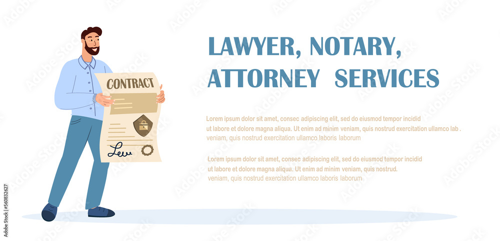 Landing Page Template.Lawyer,Notary or Attorney Service.Man Hold ... Landing Page Template.Lawyer,Notary or Attorney Service.Man Hold ...