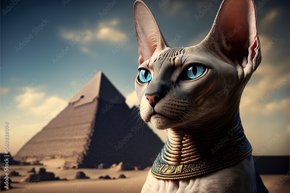 Ancient Egyptian Sphinx Cat