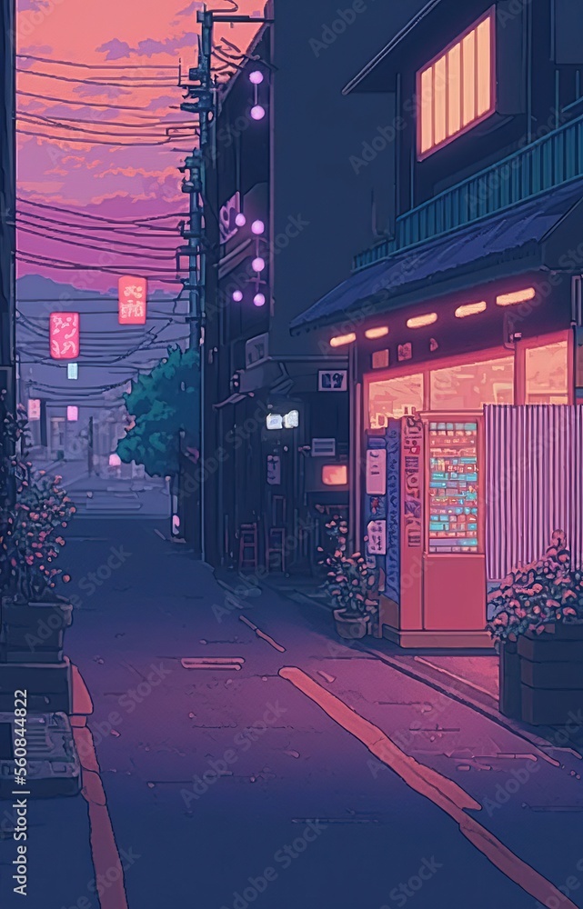 4K resolution or higher, kawaii lo-fi scene. Generative AI Technology ...