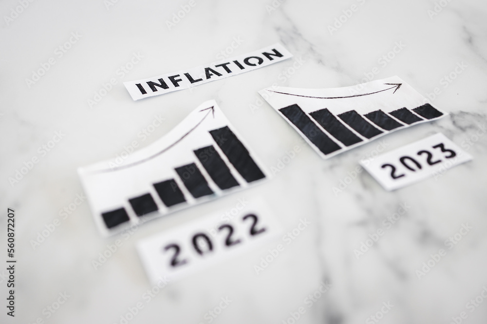 Photo & Art Print inflation text with 2022 chart showing stats ...