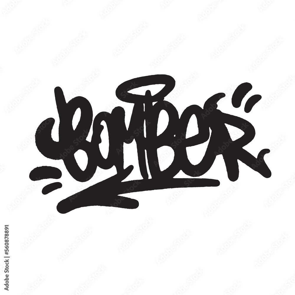 bomber word street art graffiti vector weed Stock Vector | Adobe Stock