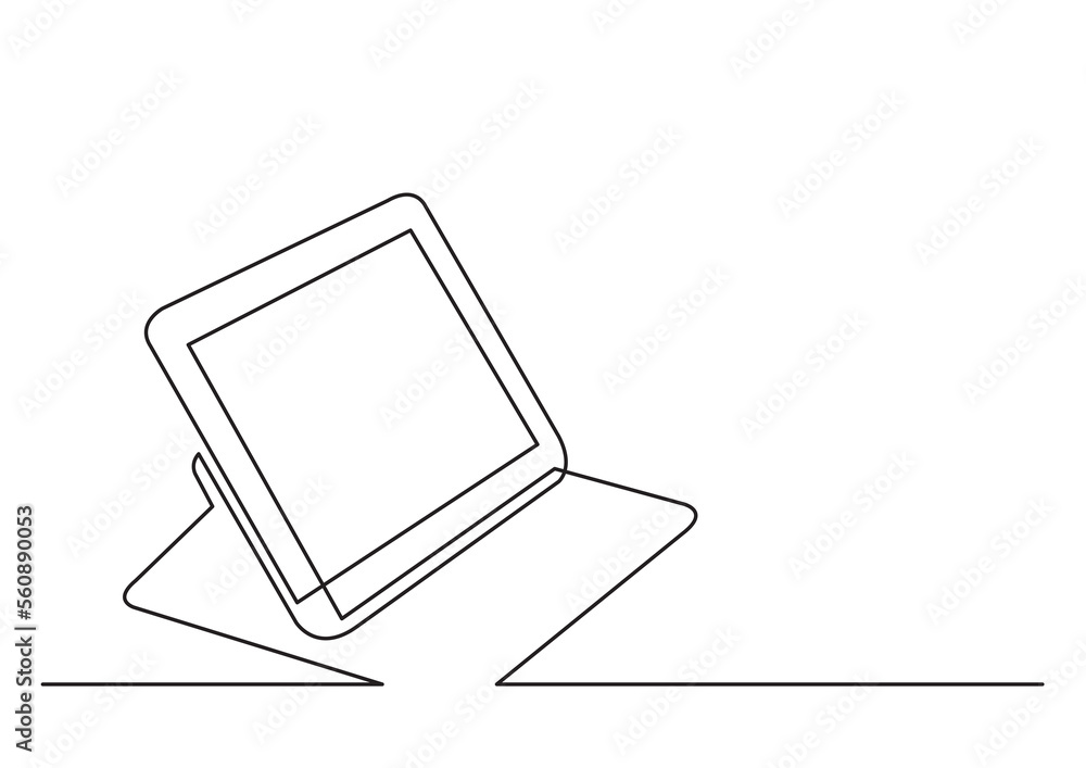 continuous line drawing tablet - PNG image with transparent background ...
