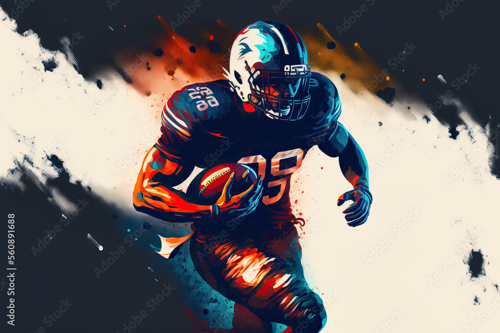 American football themed poster and wallpaper for Super Bowl featuring ...