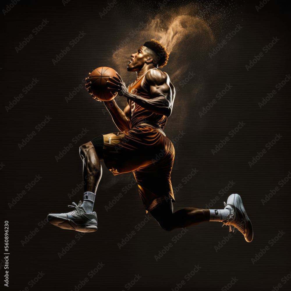 basketball player generate by AI Stock Illustration | Adobe Stock