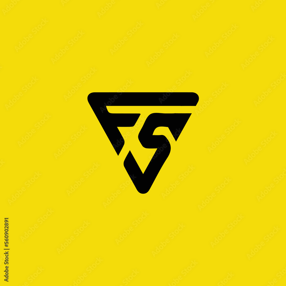 FS FS Logo Design, Creative Minimal Letter FS FS Monogram Stock Vector ...