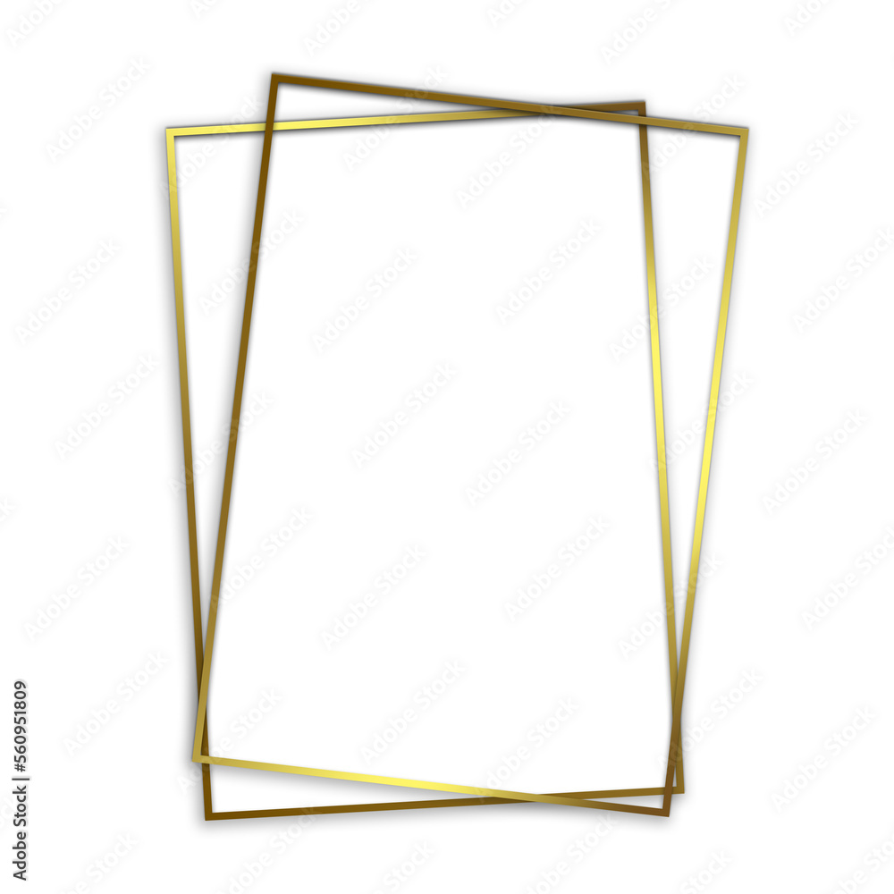 Gold border with sparkles Stock Illustration | Adobe Stock