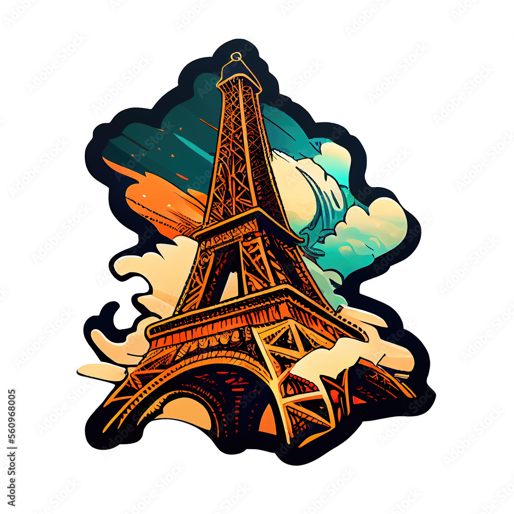Eiffel Tower Cartoon