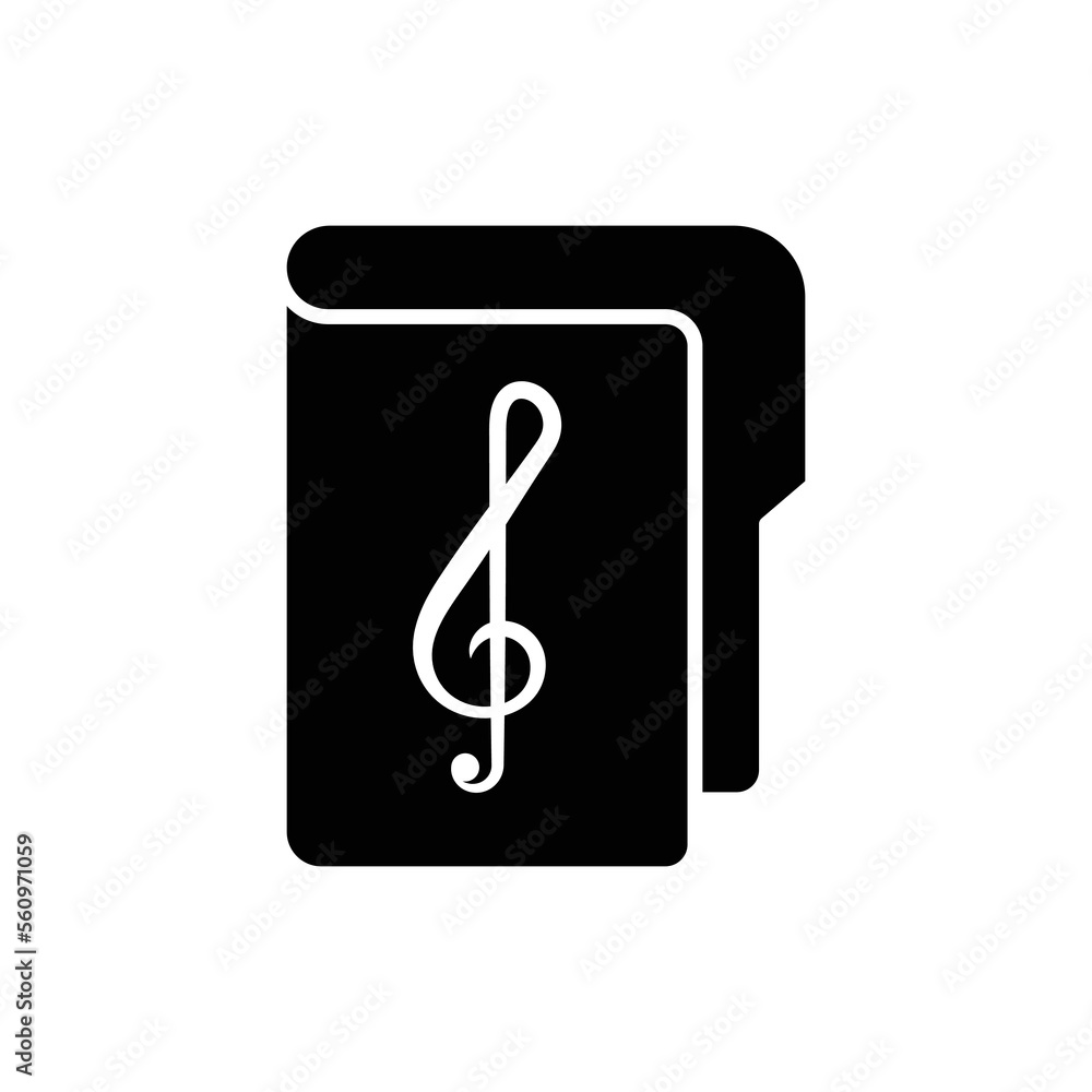 Music folder icon design. isolated on white background. vector ...