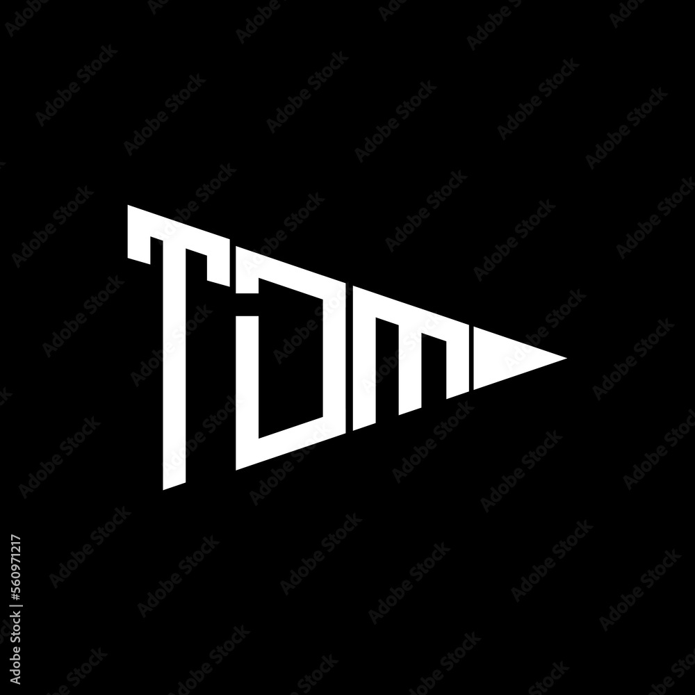 TDM letter logo design. TDM creative initials monogram vector letter ...