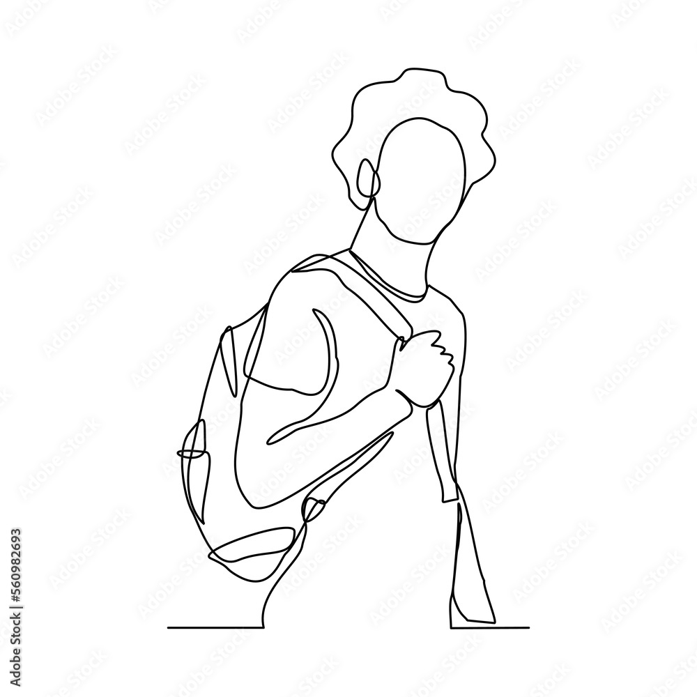 College Campus Drawing